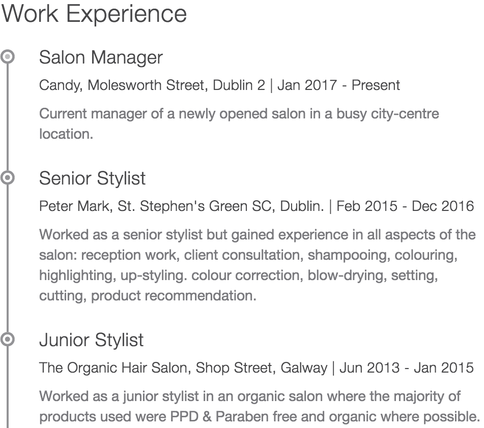 Cv Template Ireland Free Resume Templates Cv Template Ireland Free Resume Templates